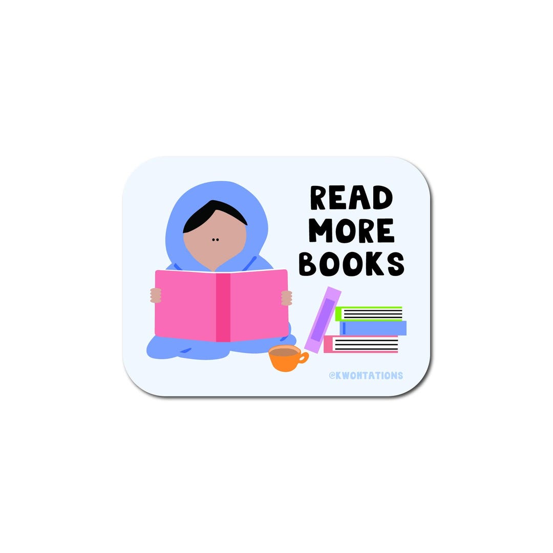 Read More Books Sticker - Etsy