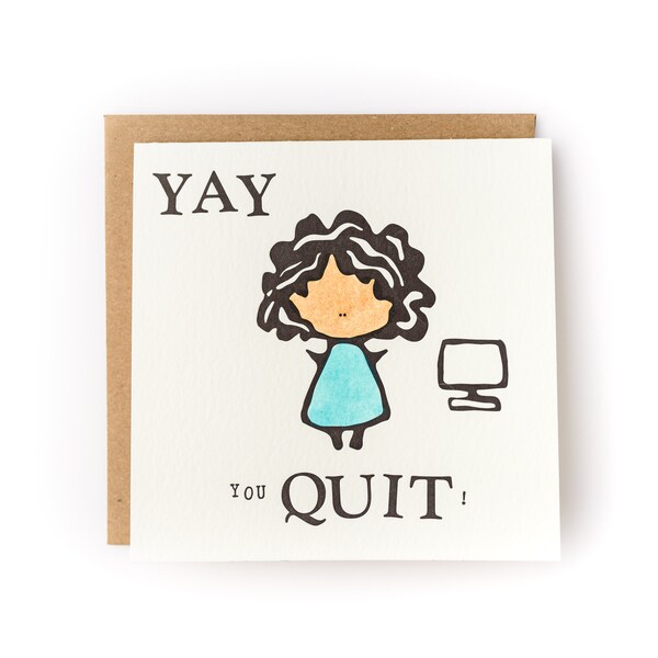 I Quit Card - Etsy