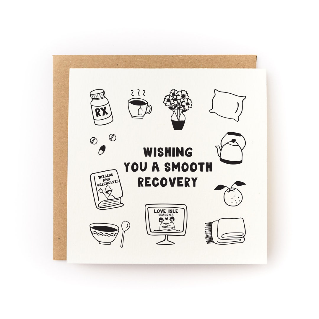 Wishing You a Smooth Recovery Get Well Letterpress Card - Etsy