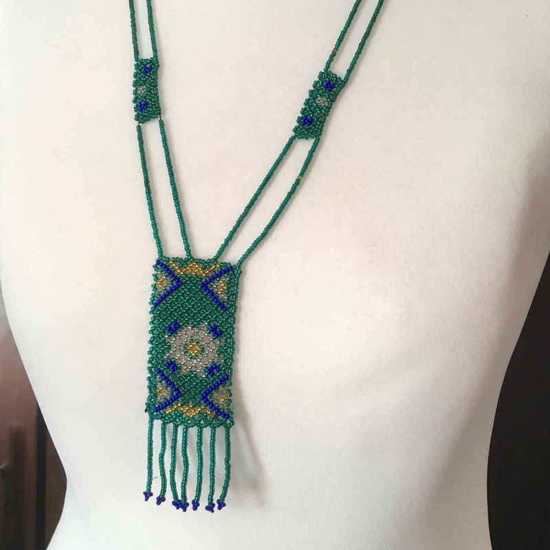 Loom Beaded Necklace - Etsy
