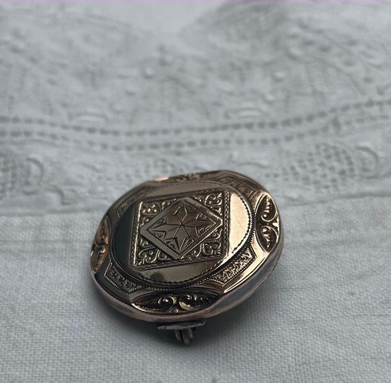 Antique Button Brooch, Aesthetic Movement Jewellery L… - Gem