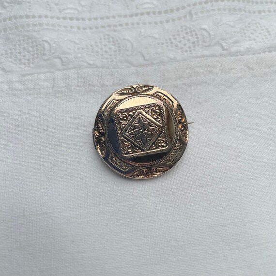 Antique Button Brooch, Aesthetic Movement Jewellery L… - Gem