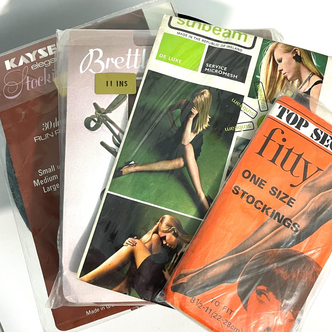 Vintage Stockings 1960s 1970s Sunbeam, Kayser Brettles and Top Secret ...