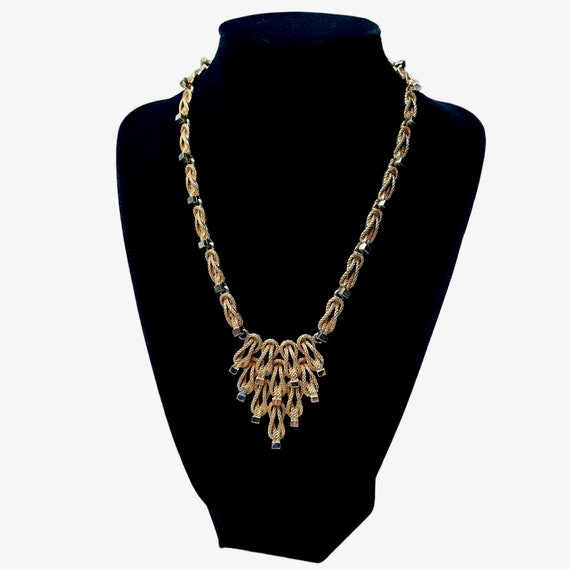 Vintage Brushed 60s 70s Gold Metal Brutalist Style St… - Gem