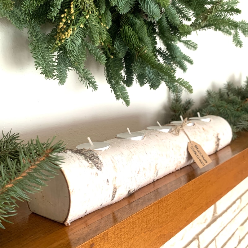 Rustic Log Decor - Etsy