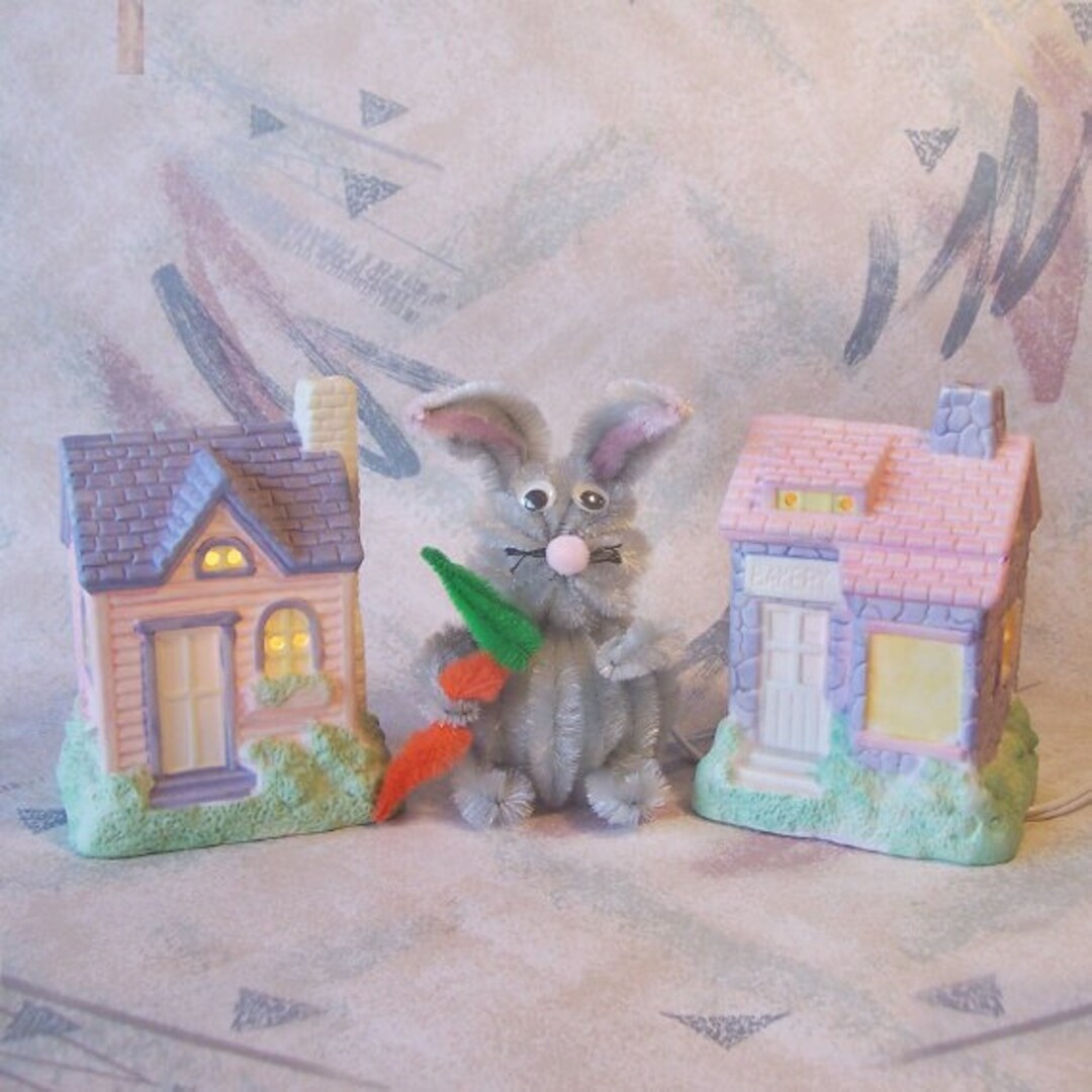 Rare Vintage Set of Two house of Lloyd Easter Village Houses - Etsy