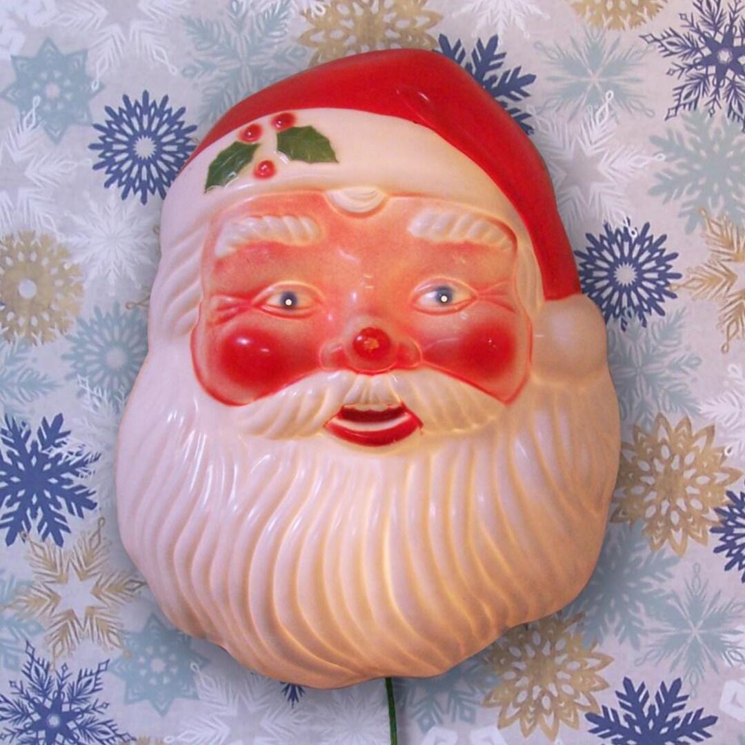 1950's Vintage Noma Santa Blow Mold Face - Etsy