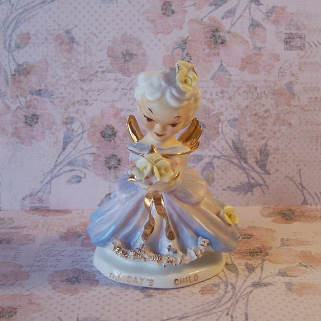 1950s Vintage Lefton Day of the Week Angel “monday’s Child" With ...