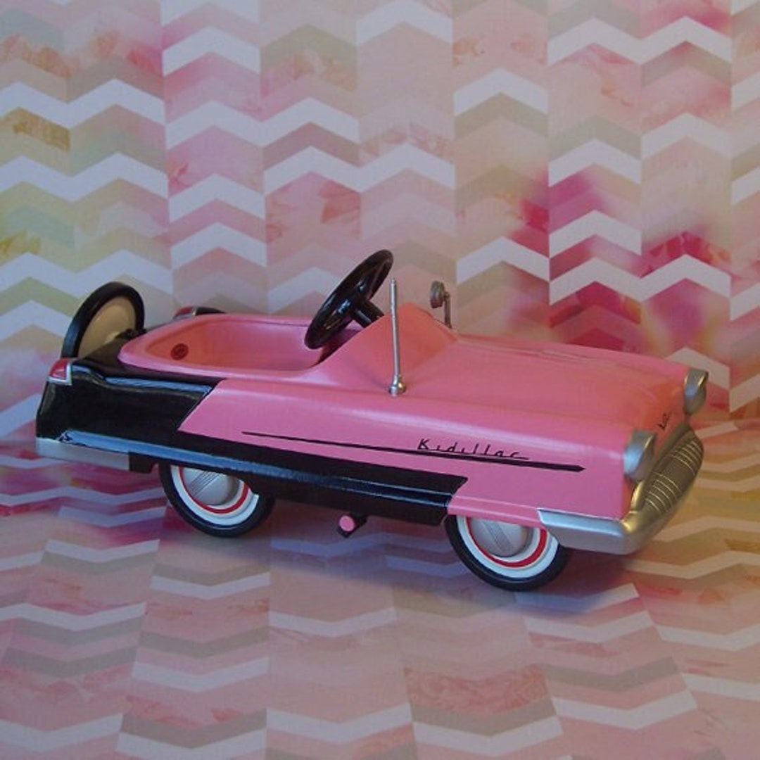 RARE!! Vintage Hallmark Kiddie Car Classics “1956 Kidillac” Pink Metal ...