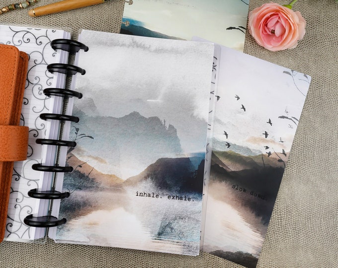 Planner Dashboard Set for Discbound Notebooks & Planners | Breathe - Etsy