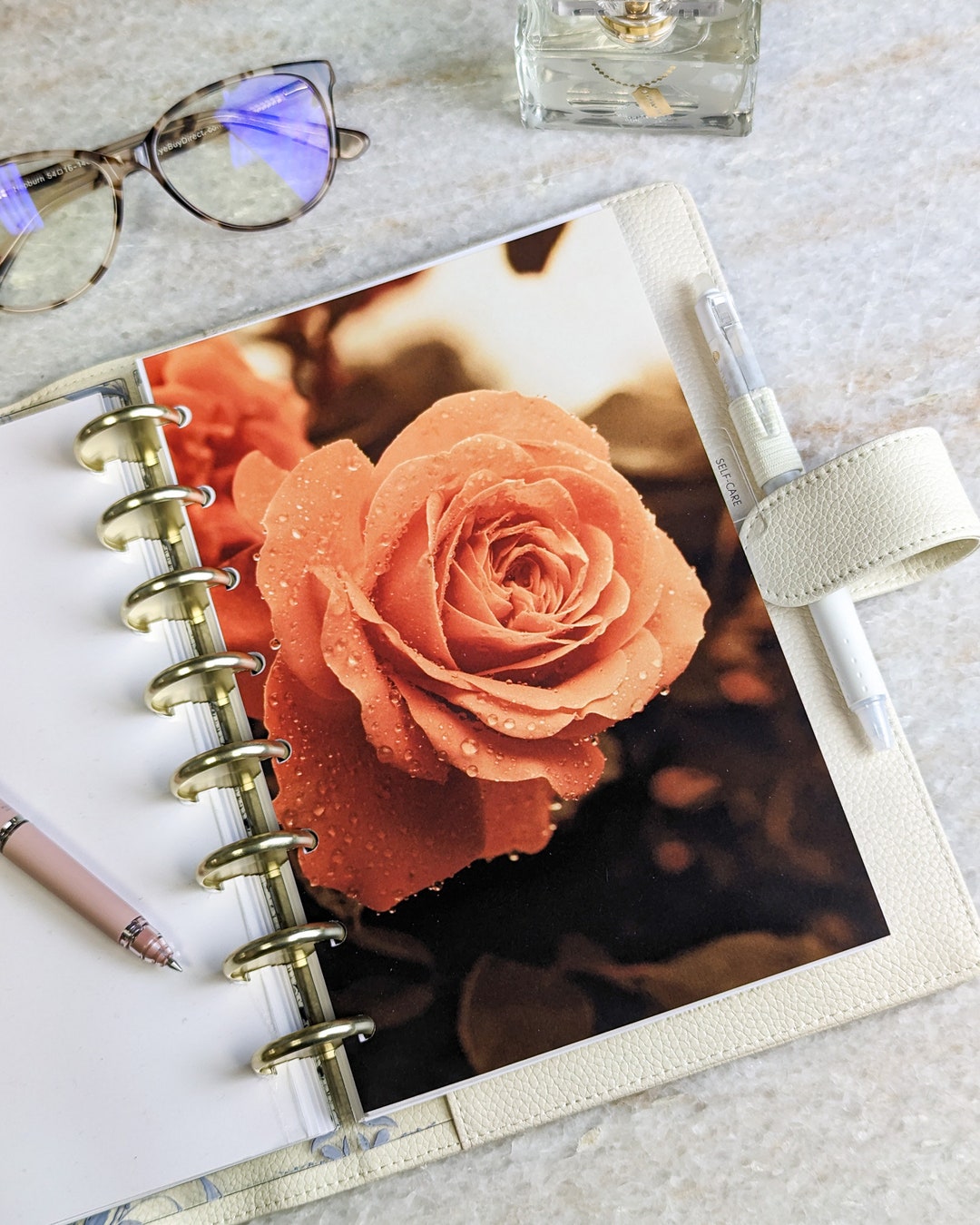 Cardstock Planner Dashboard for Discbound Planners & Notebooks | Peach ...