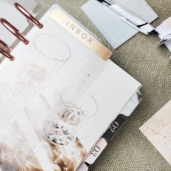 Rose Gold Dashboard for A5 Planner - Etsy