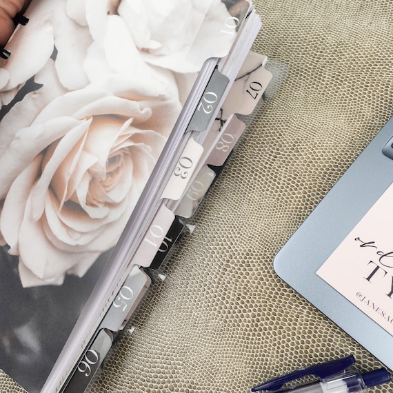 Tabbed Planner Dividers Set for Discbound Notebooks and Ring - Etsy