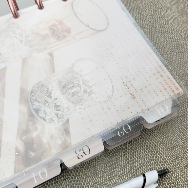 Rose Gold Dashboard for A5 Planner - Etsy