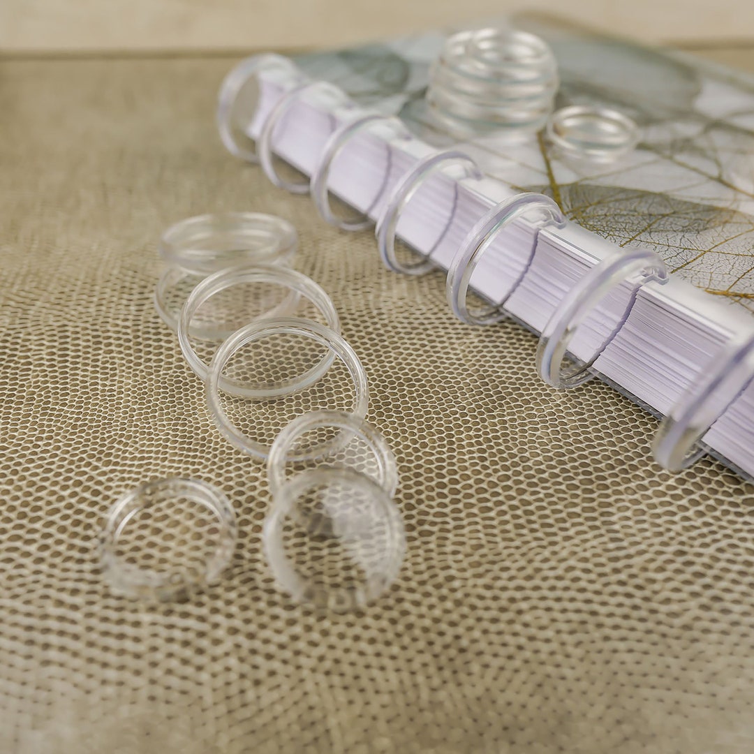 Glass Clear Plastic Planner Discs for Discbound Planners and - Etsy