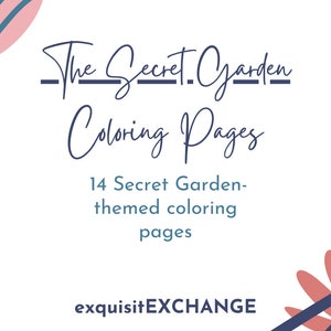 Printable Coloring Pages for the Secret Garden; Educational Materials ...