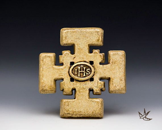 Kairos Jerusalem Cross Jesuit Christogram Live the Fourth | Etsy
