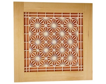 Wall Art Asa-no-ha Kumiko Pattern - Etsy