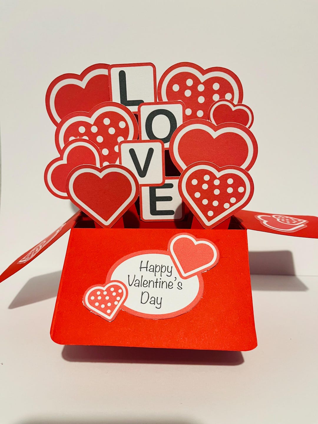 Valentines Day Pop up Card - Etsy