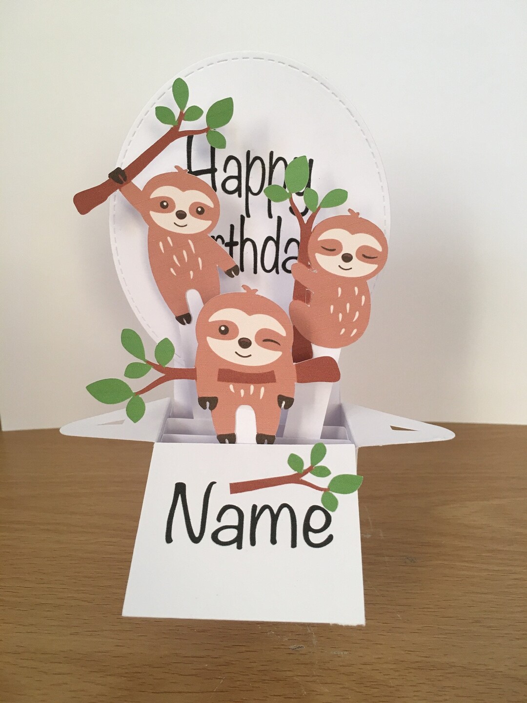 Adorable Sloth Birthday Card - Etsy