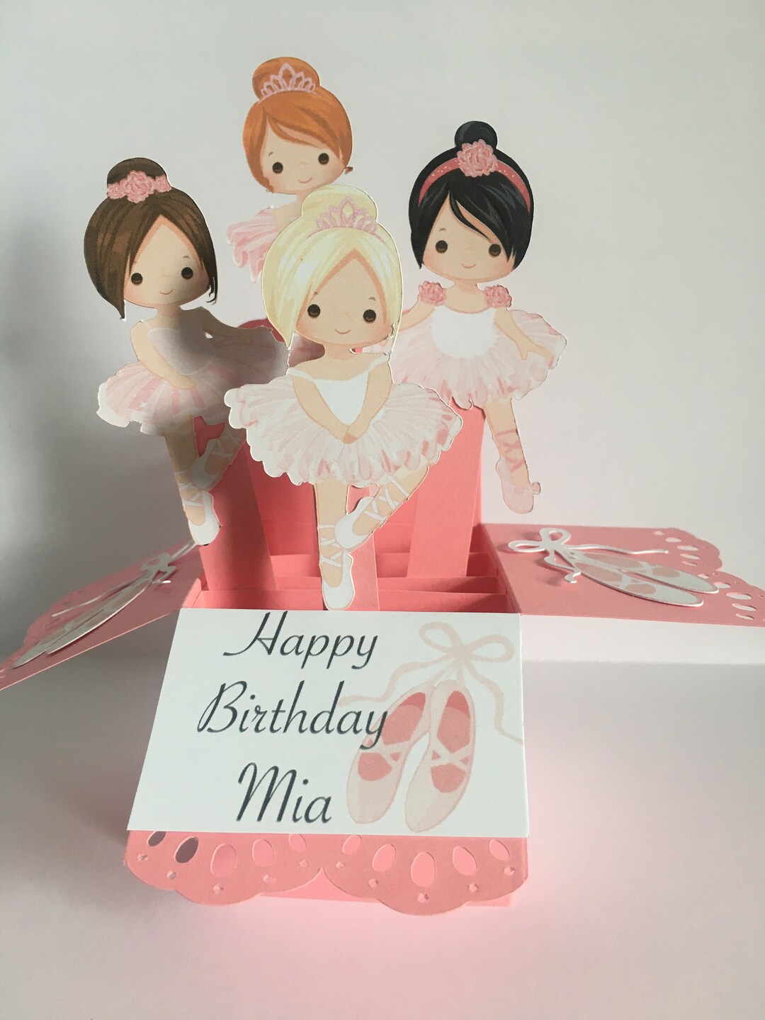 Ballet Pop up Personalised Birthday Cards - Etsy UK
