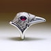 White Spirit Raven Ring - Etsy