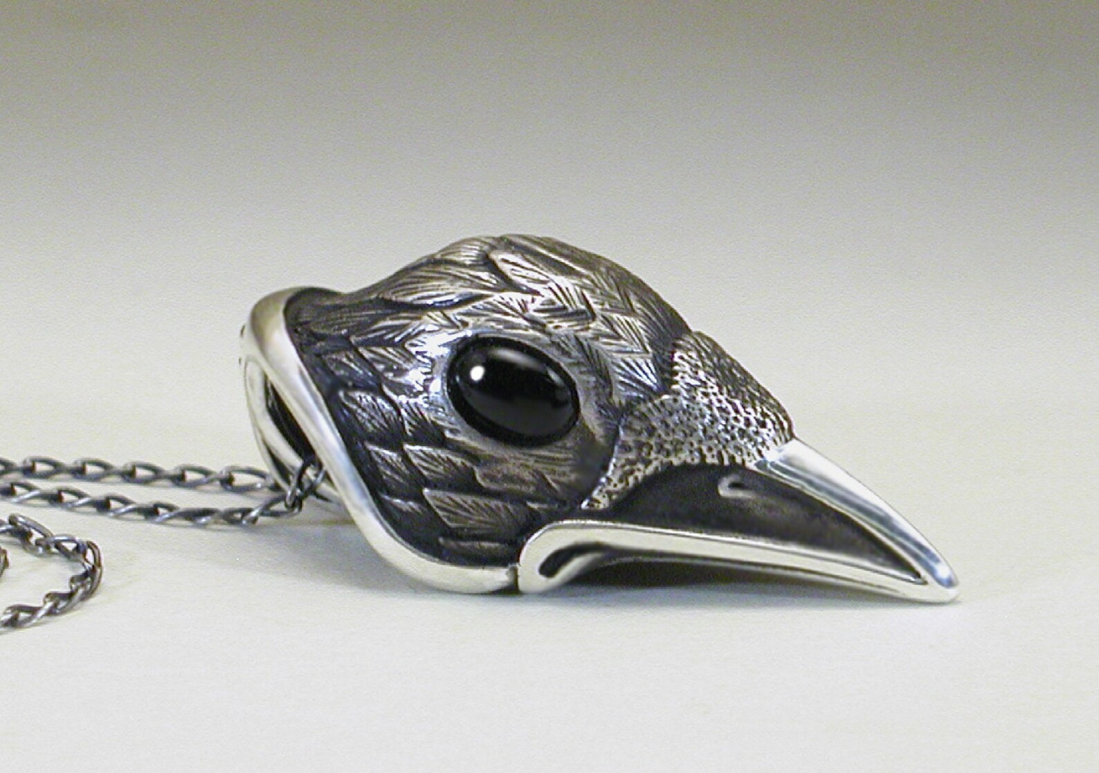 Raven Ring and Pendant SET in Sterling Silver With Genuine - Etsy