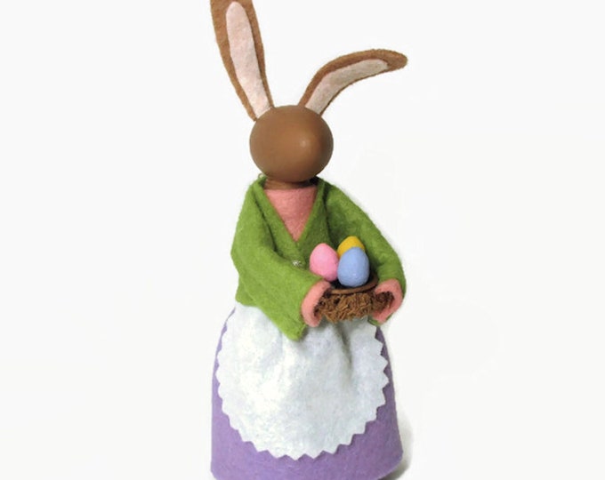 Lady Easter Bunny Ornament Brown Bunny Mrs. Bunny - Etsy