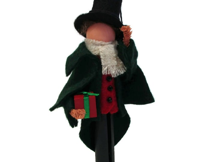 Scrooge's Nephew Fred Christmas Ornament, Clothespin Ornament, Fred ...