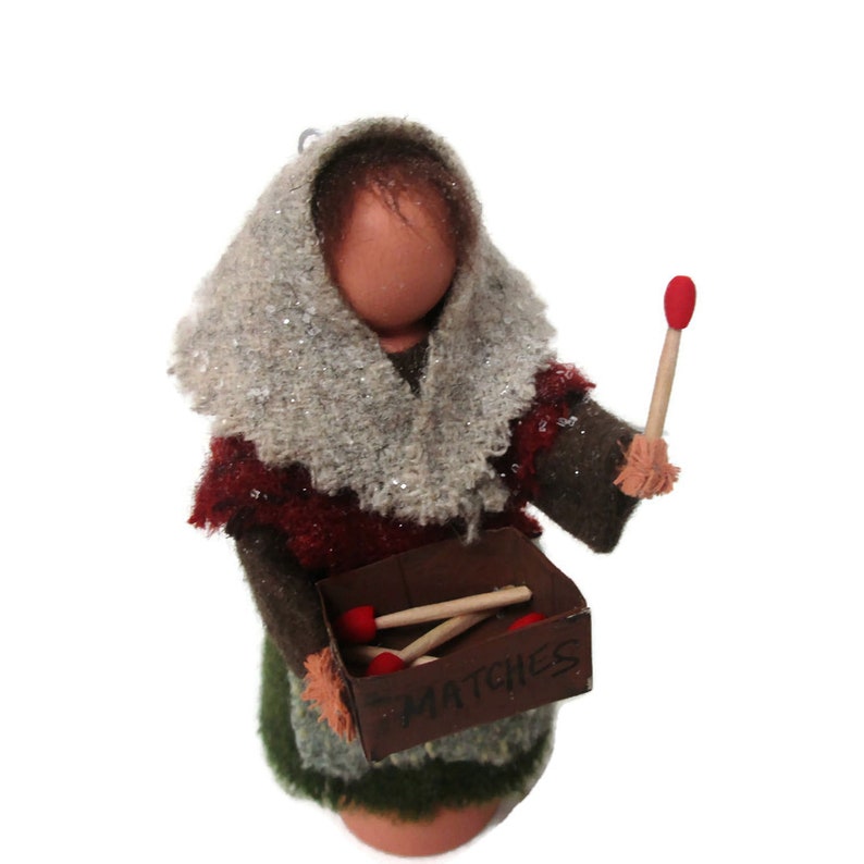 Little Match Girl Clothespin Ornament Matchstick Girl Peg - Etsy