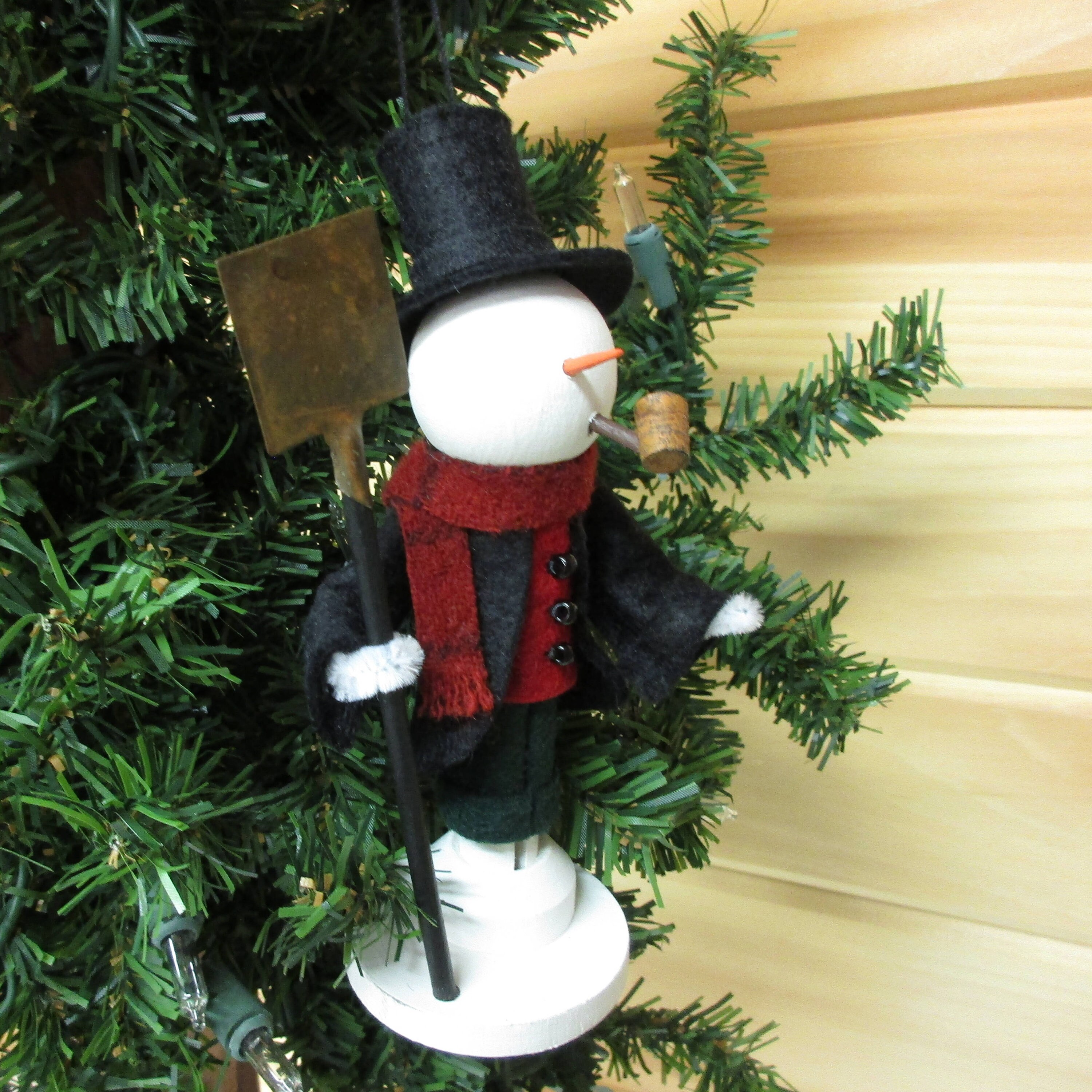 Snowman With Pipe, Clothespin Ornament, Christmas Peg Doll - Etsy