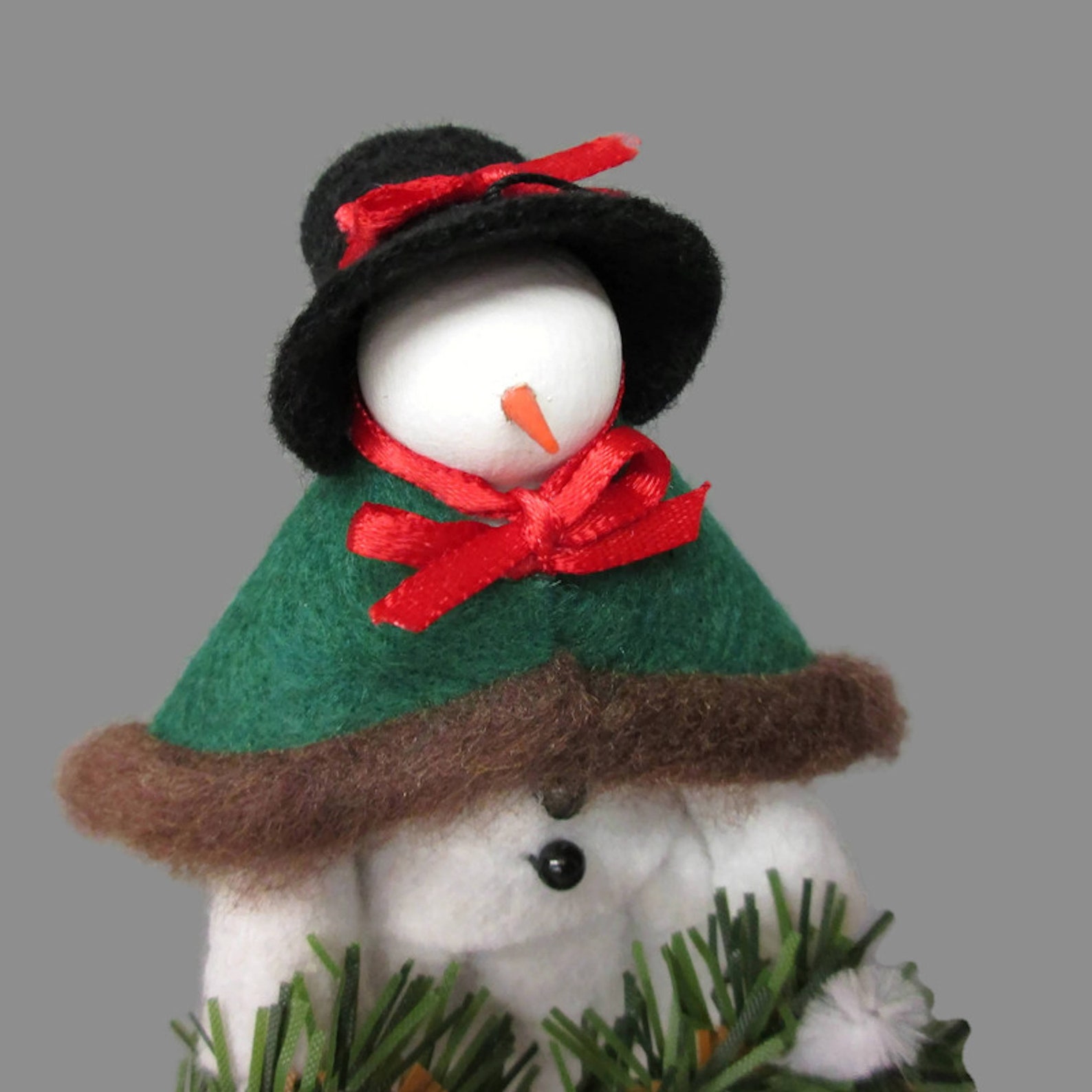 Vintage Snow Lady Clothespin Ornament, Snow Lady With Cape, Christmas ...