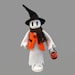 Halloween Ghost Clothespin Ornament, Trick or Treat Ghost, Peg Doll ...