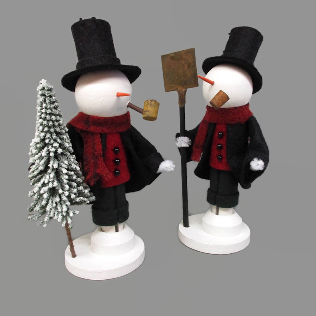Snowman With Pipe, Clothespin Ornament, Christmas Peg Doll - Etsy