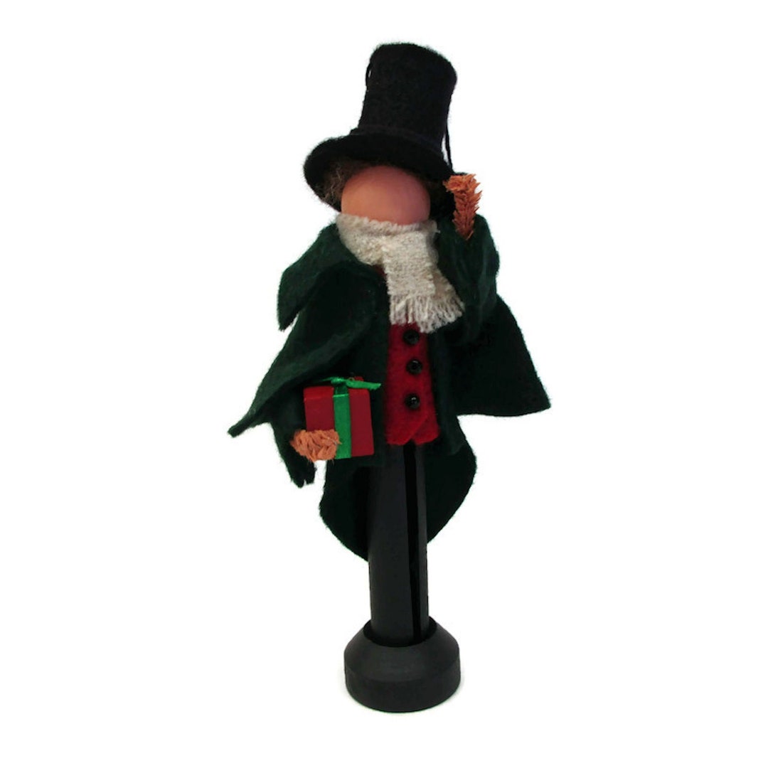 Scrooge's Nephew Fred Christmas Ornament, Clothespin Ornament, Fred ...