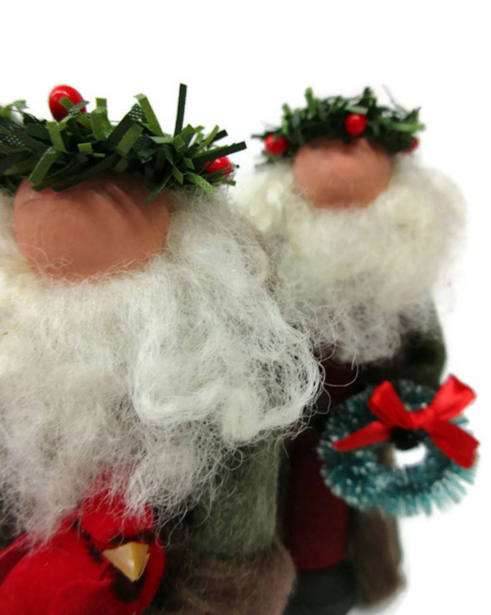 Father Christmas Clothespin Ornament, Santa Claus, Christmas Ornament ...