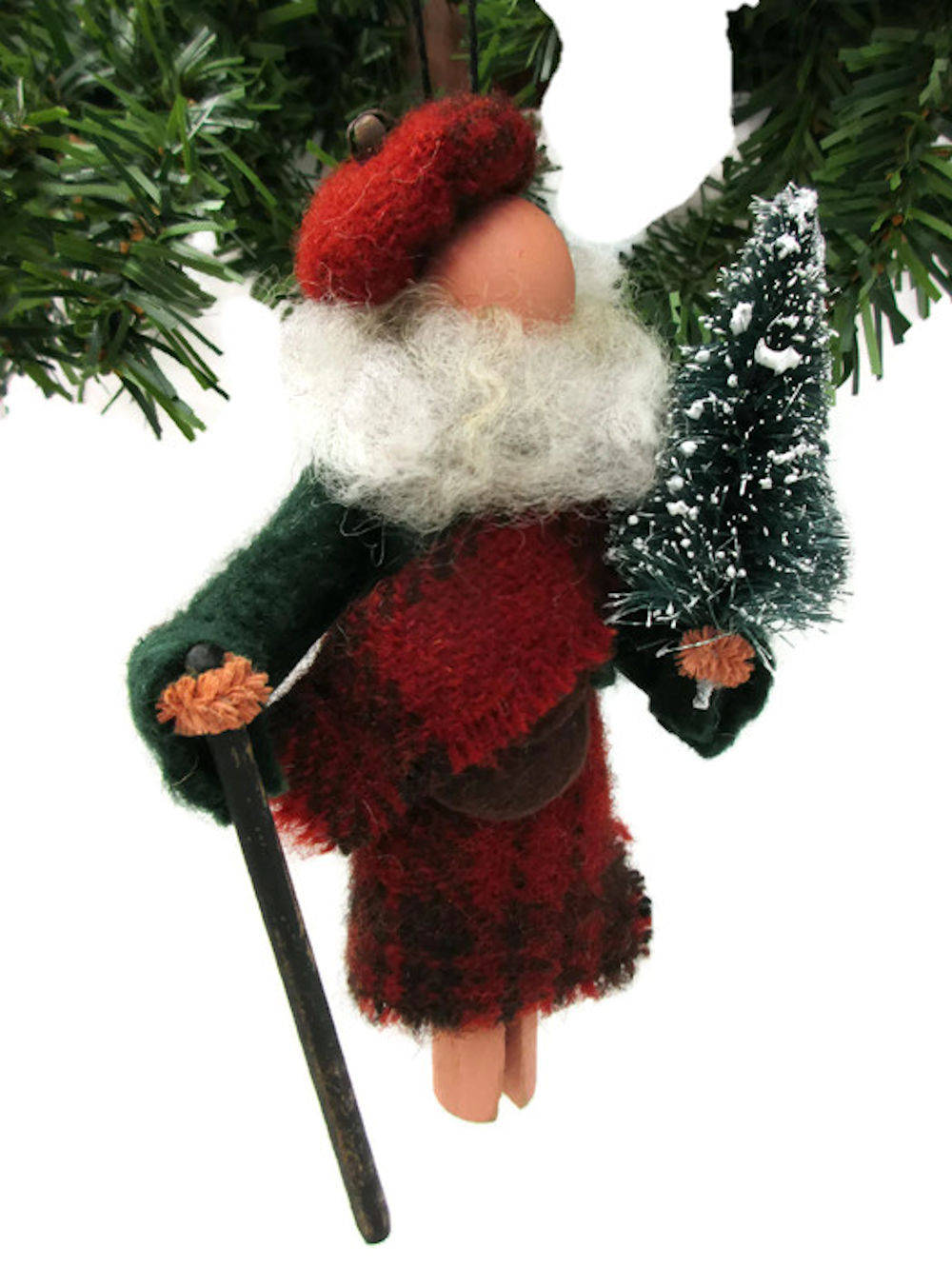 Scottish Highlander Santa Clothespin Ornament, Santa Wearing a Kilt ...