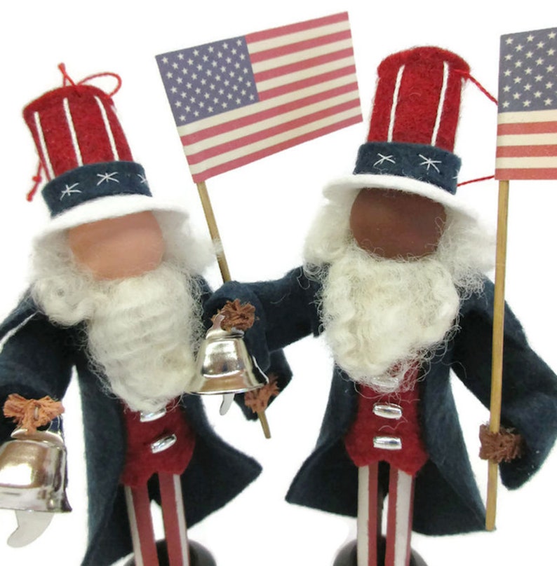 Uncle Sam Ornament Formal Uncle Sam Clothespin Ornament | Etsy