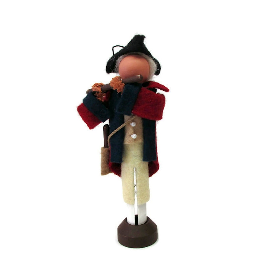 Colonial Fife Clothespin Ornament, Independence Day, Peg Doll, American ...