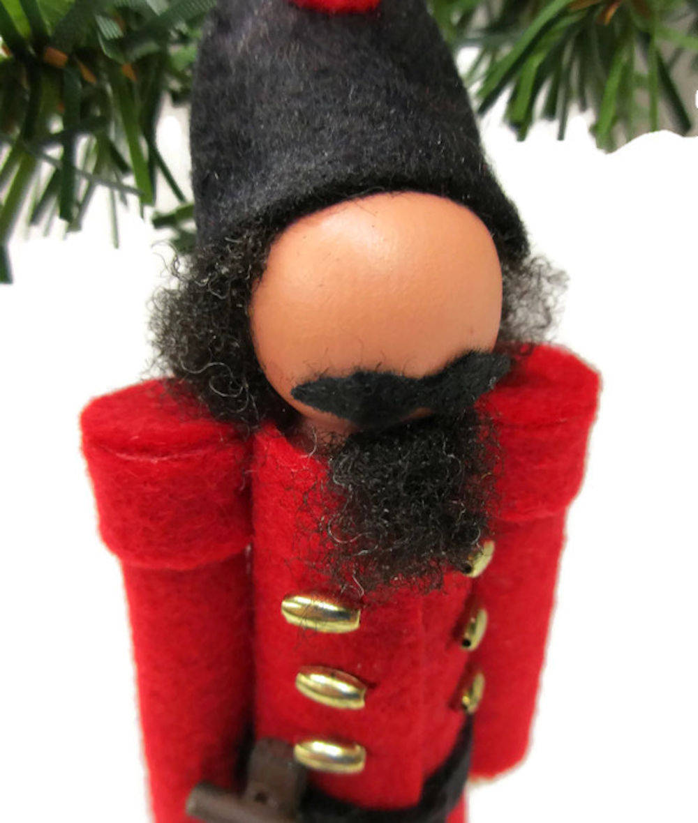 Nutcracker Christmas Ornament, Clothespin Ornament, Toy Soldier, Peg ...