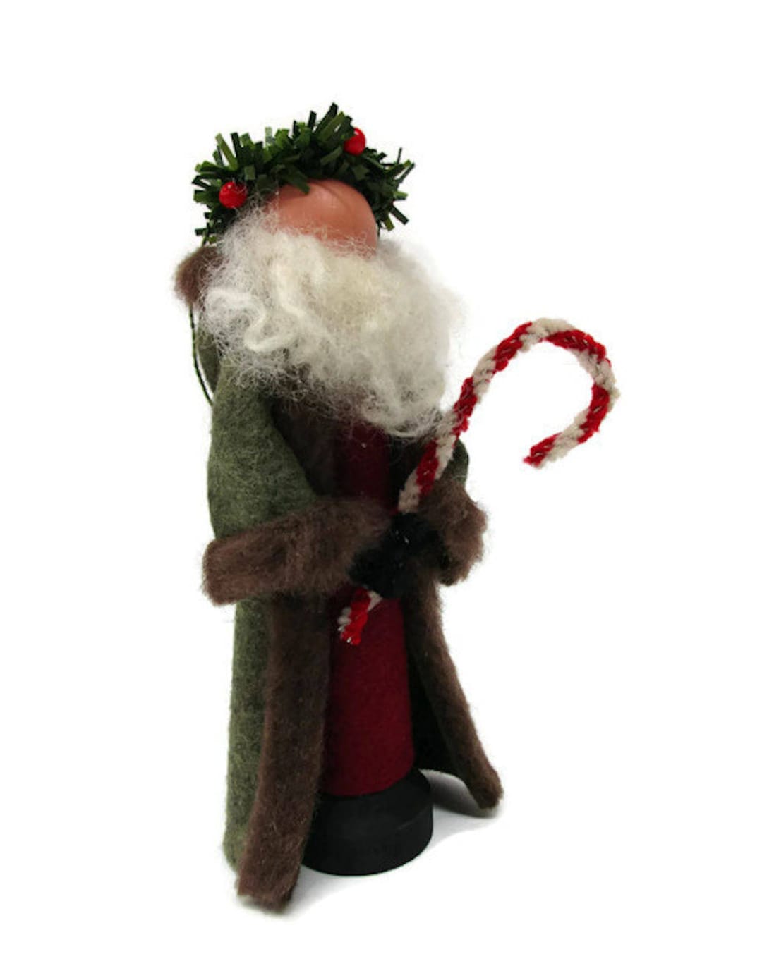 Father Christmas Clothespin Ornament, Santa Claus, Christmas Ornament ...