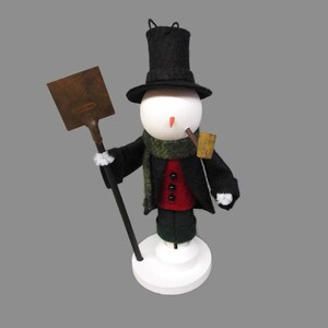 Snowman With Pipe, Clothespin Ornament, Christmas Peg Doll - Etsy