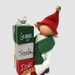 Personalized Elf With Packages Clothespin Ornament, Christmas Peg Doll ...