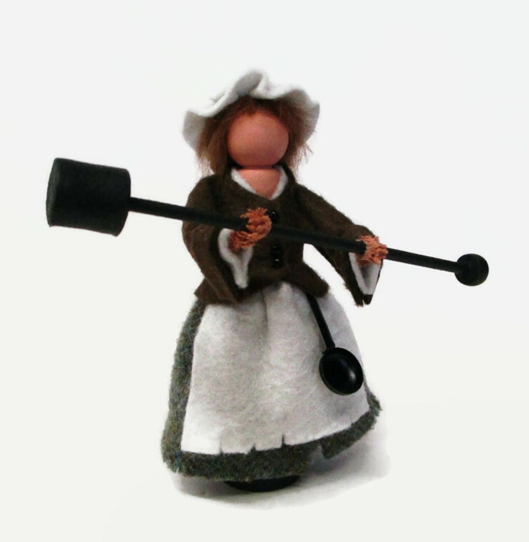 Molly Pitcher Clothespin Ornament, American Revolution Patriot, Woman ...