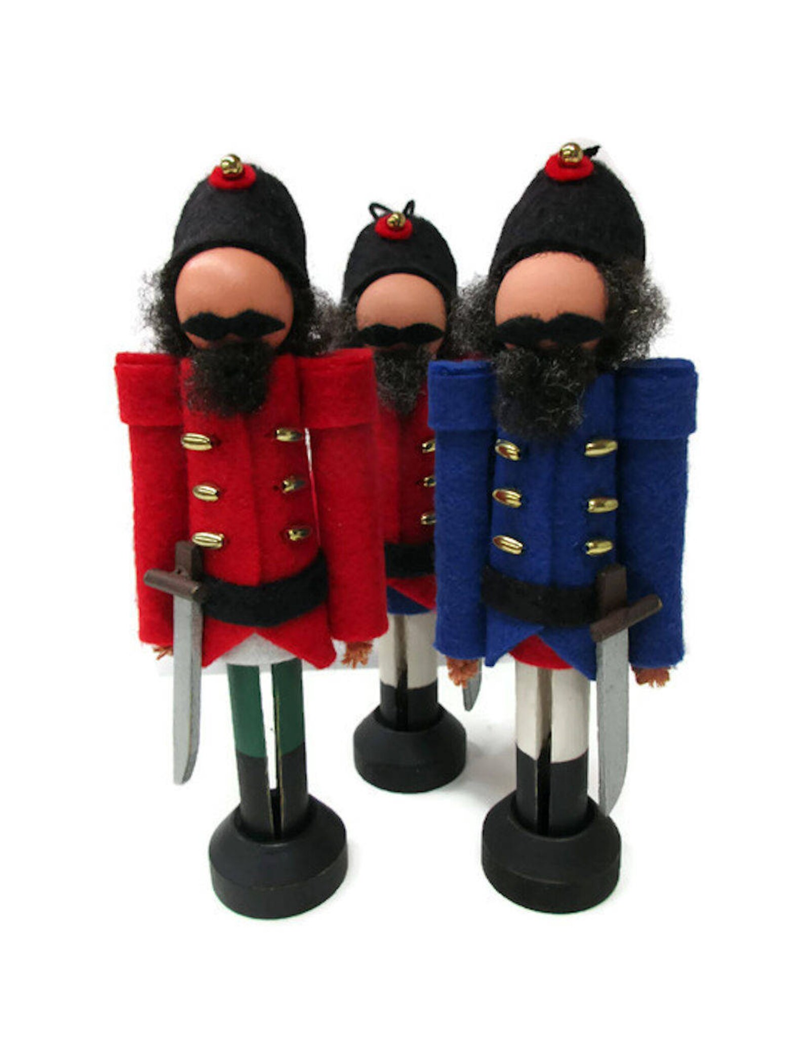 Nutcracker Christmas Ornament, Clothespin Ornament, Toy Soldier, Peg ...