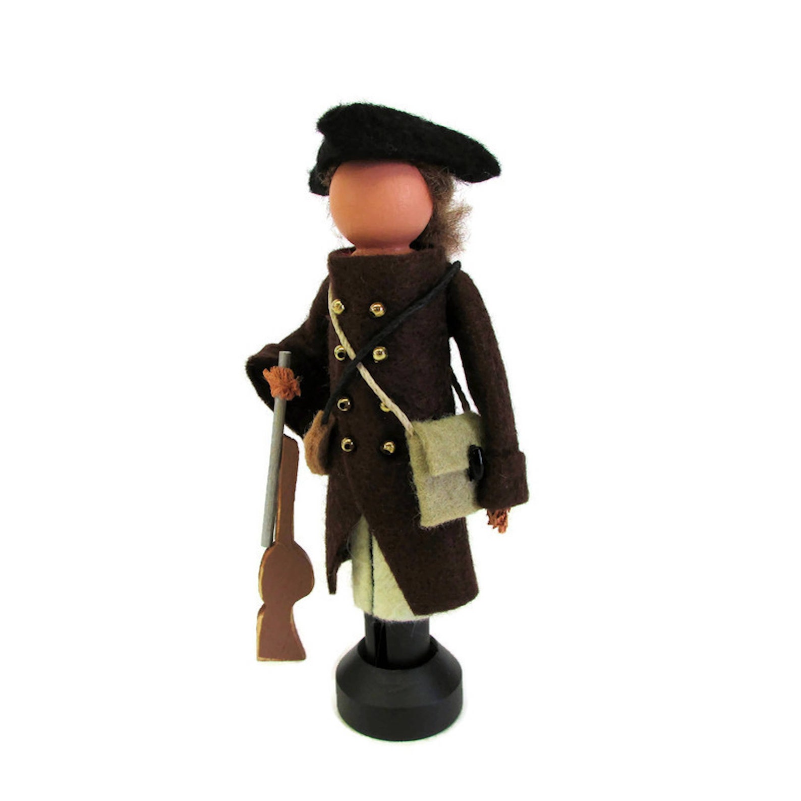 Colonial Militiaman Clothespin Ornament, Continental Army, Minute Man ...