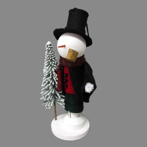 Snowman With Pipe, Clothespin Ornament, Christmas Peg Doll - Etsy