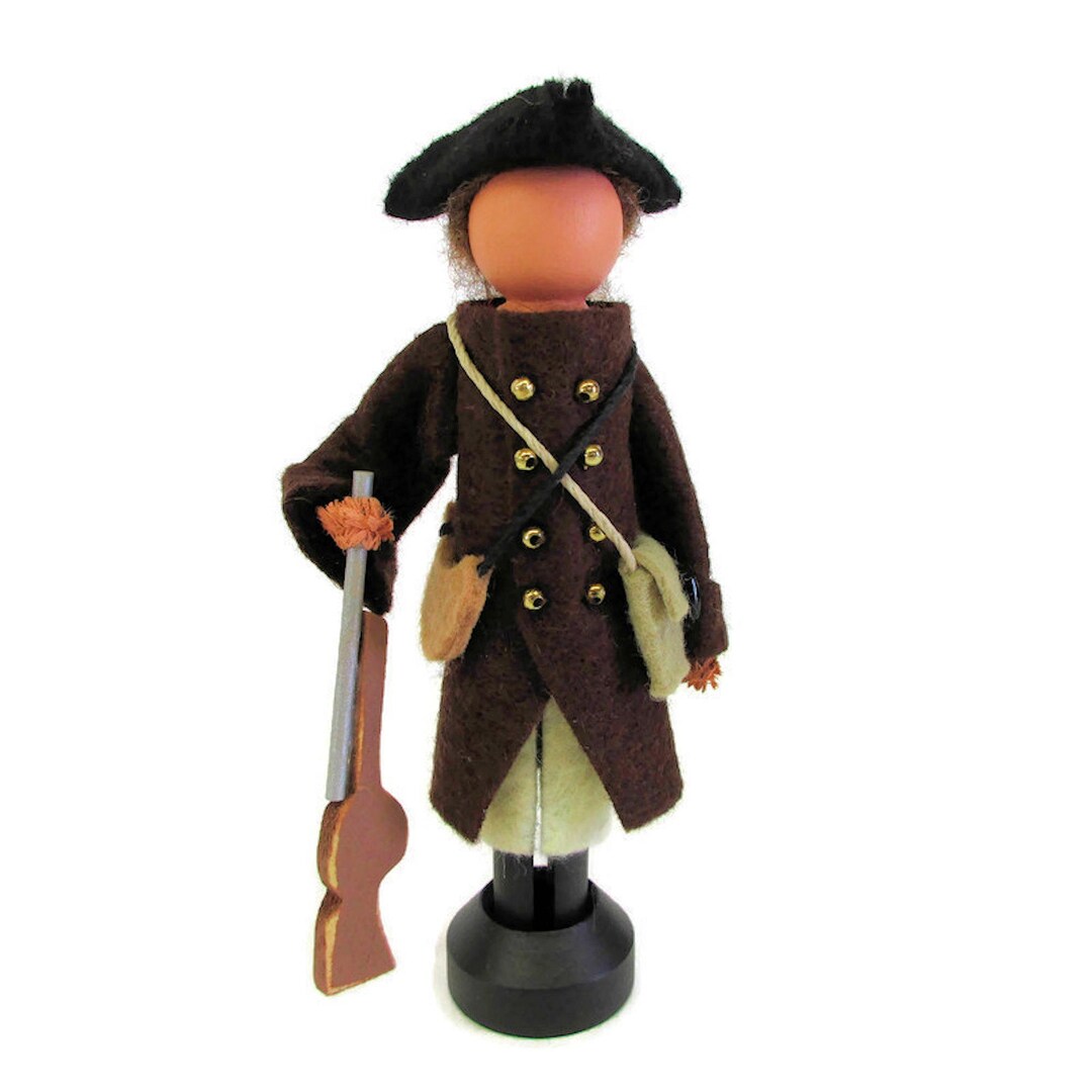 Colonial Militiaman Clothespin Ornament, Continental Army, Minute Man ...