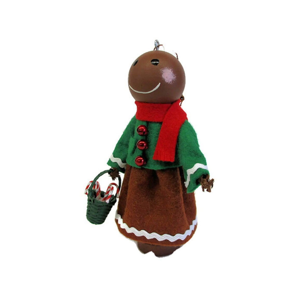 Gingerbread Lady Clothespin Ornament Peg Doll Christmas - Etsy