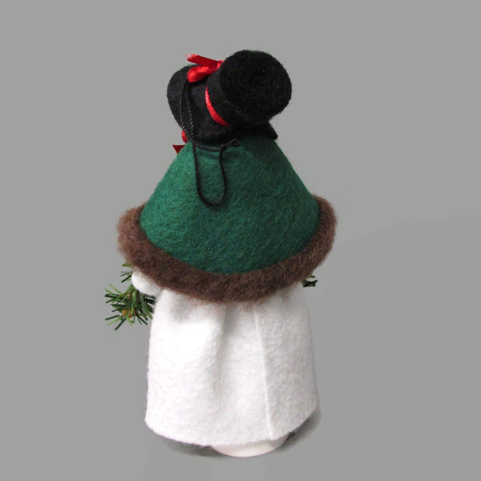 Vintage Snow Lady Clothespin Ornament, Snow Lady With Cape, Christmas ...